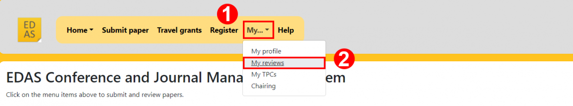 TUTORIAL: submitting a review in EDAS – ICEGOV 2024